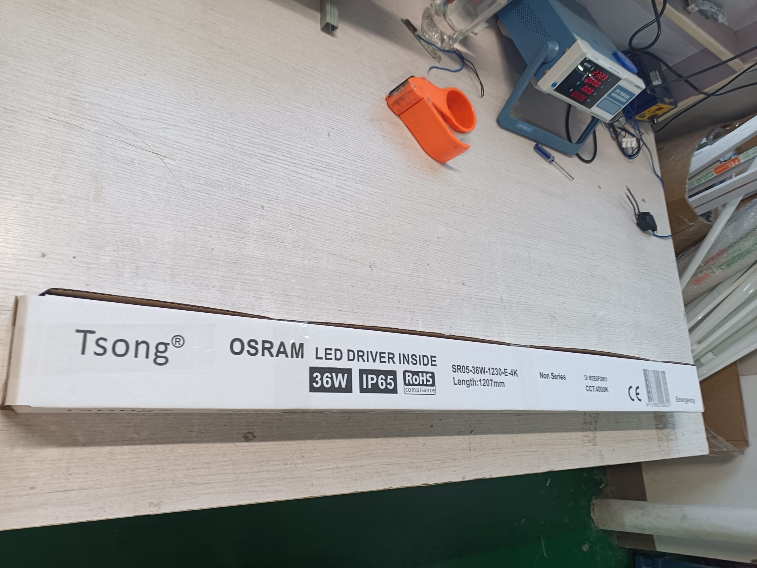 Tsong-IP65 LED Luminaire 120 cm with Emergency 36W 4320lm Philips ...